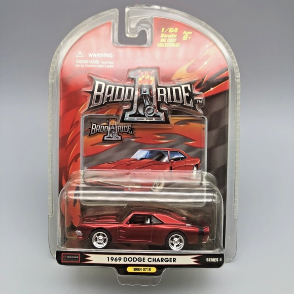 1 Badd Ride | Toys | Badd Ride 1969 69 Dodge Charger Car Red Diecast ...